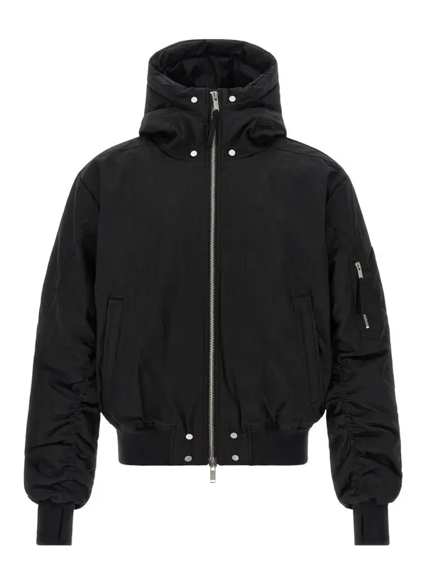THOM KROM J 89 Oversized Hooded Jacket - Black