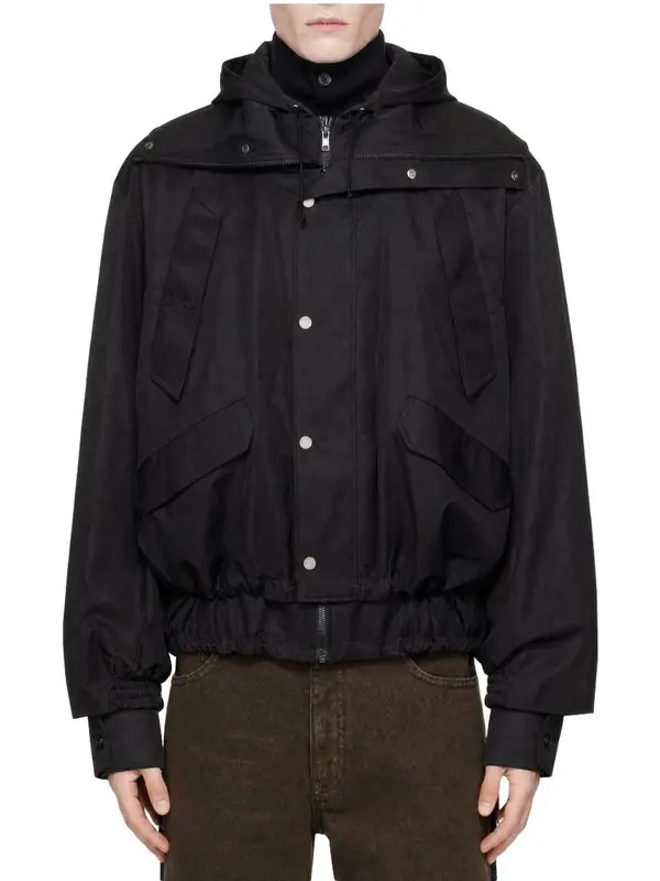 EGONLAB Hooded Layered Sports Jacket - Black