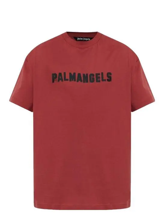 Palm Angels Logo Print T-shirt - Red