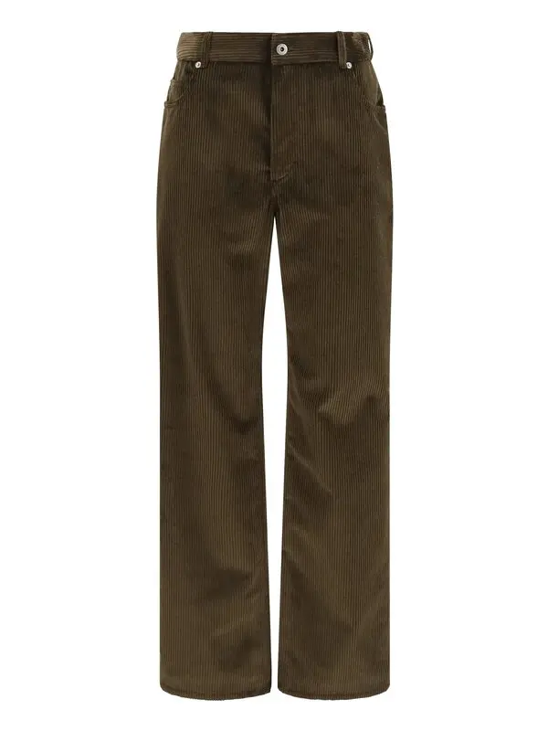 Loewe Cotton Corduroy Pants - Brown