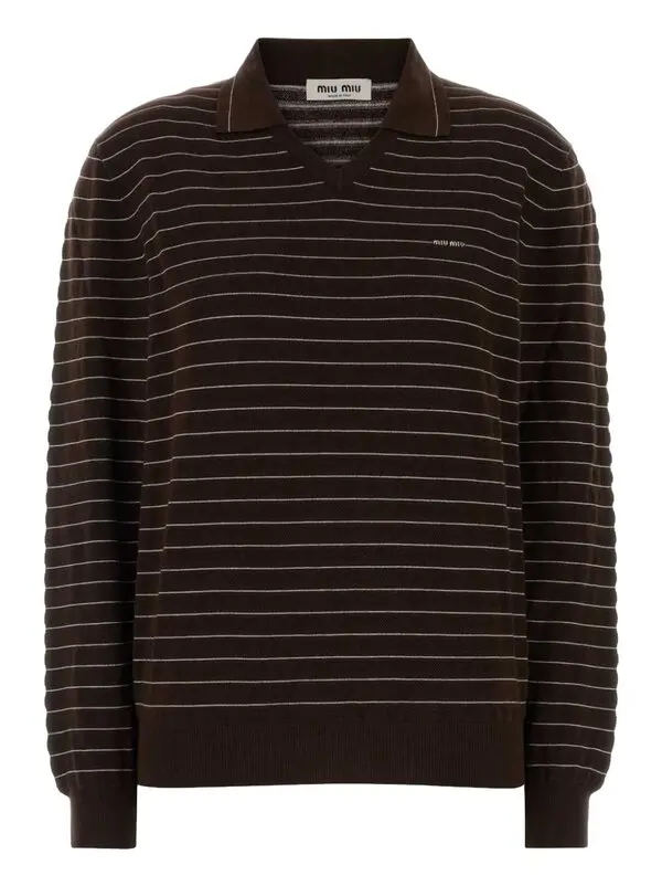 Miu Miu Polo Shirt - Brown