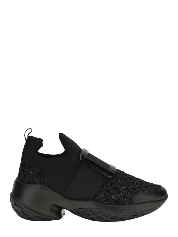 ROGER VIVIER Viv' Run Sneakers - Black