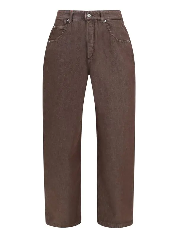 Jacquemus De-nîmes Tempo Jeans - Brown