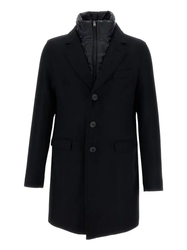 Herno Single-breasted Coat - Black