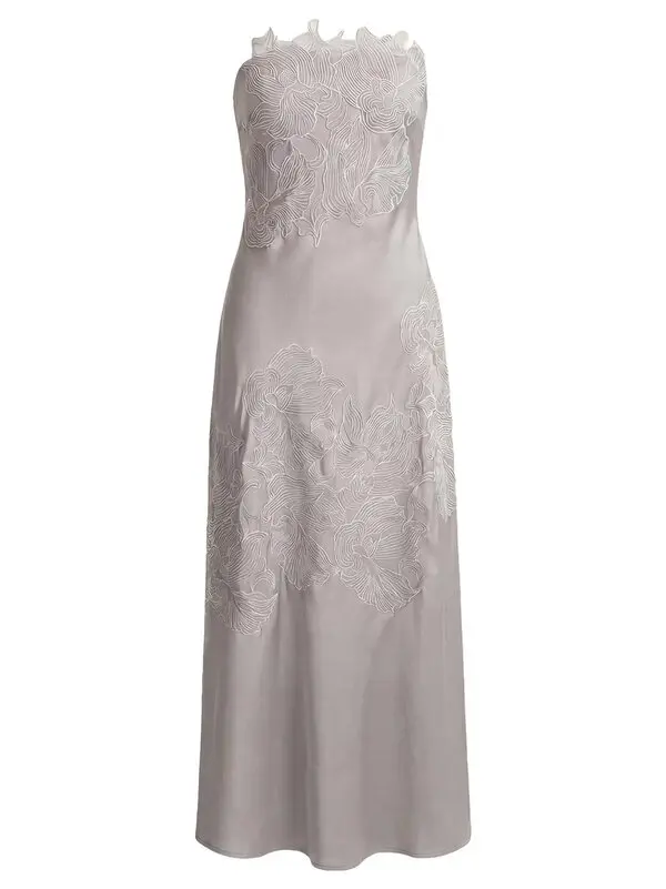 MOVA Fragment Satin Dress - Grey