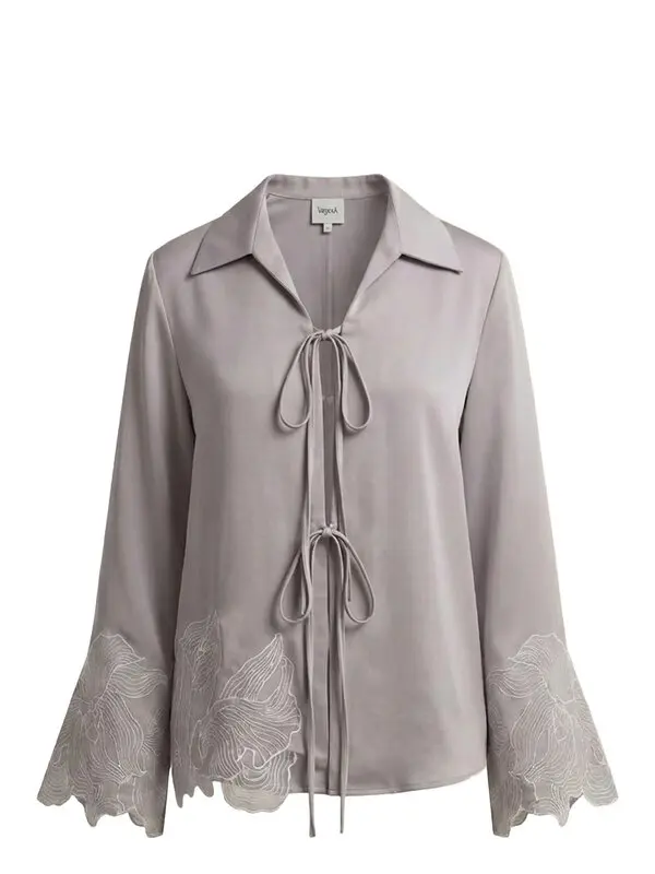 MOVA Fragment Satin Shirt - Grey