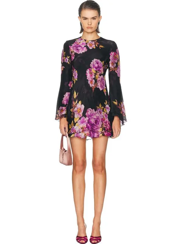 Hemant & Nandita Double Layer Mini Dress - Black