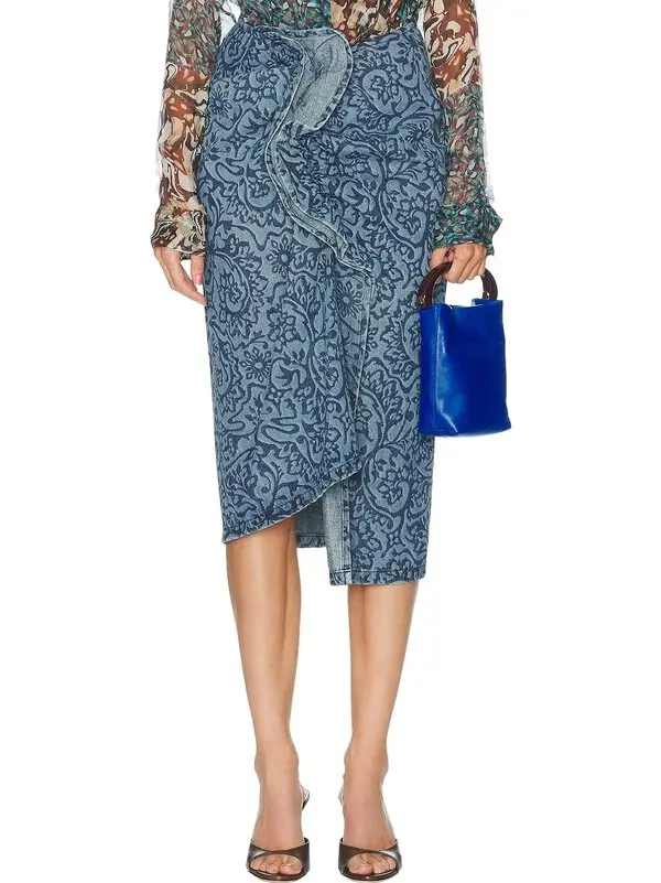 Dries Van Noten Sinas Skirt - Blue