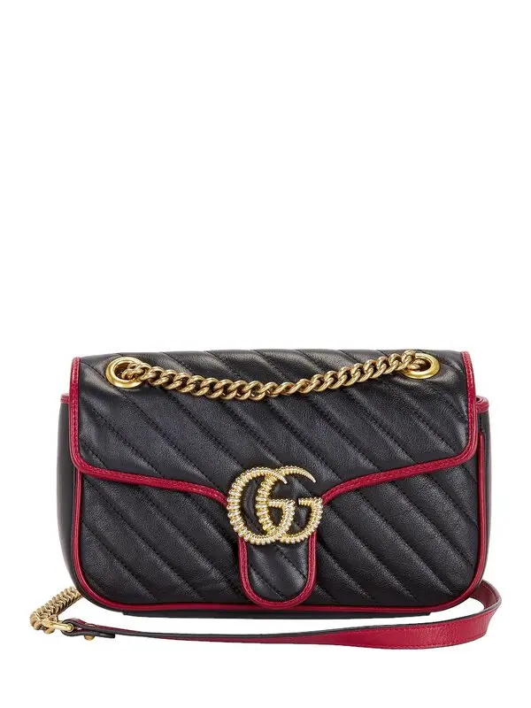 Gucci Gg Marmont Shoulder Bag - Black