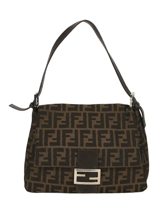 Fendi Zucca Mama Baguette Shoulder Bag - Brown