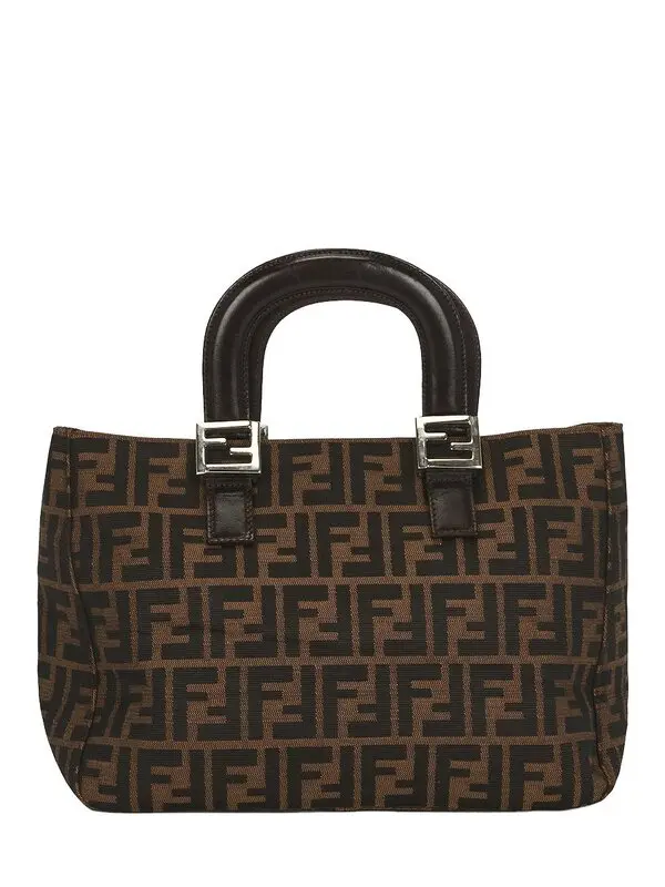 Fendi Zucca Handbag - Brown