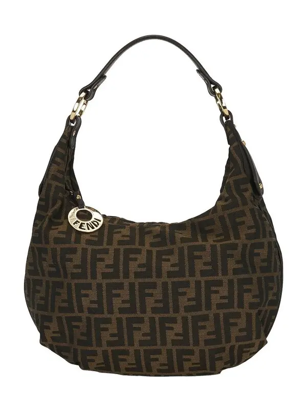 Fendi Zucca Hobo Bag - Brown