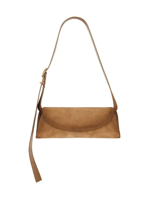 JIL SANDER Small Cannolo Bag In Tan - Walnut