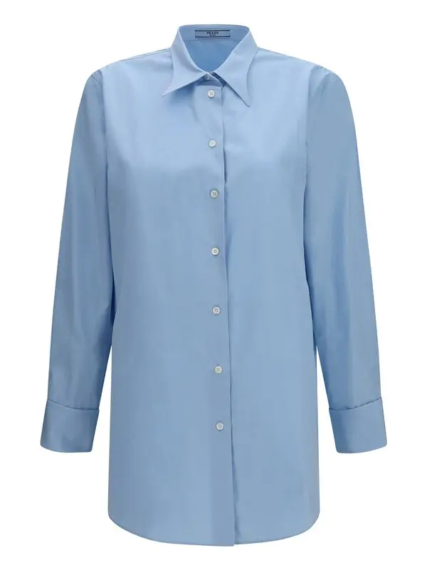 Prada Cotton Poplin Shirt - Blue