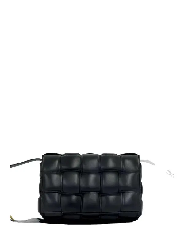 Bottega Veneta 2000-2026 Nappa Intrecciato Padded Cassette Crossbody Bag - Black