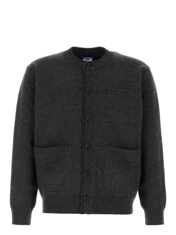 Junya Watanabe Classic 100% Wool Cardigan - Grey