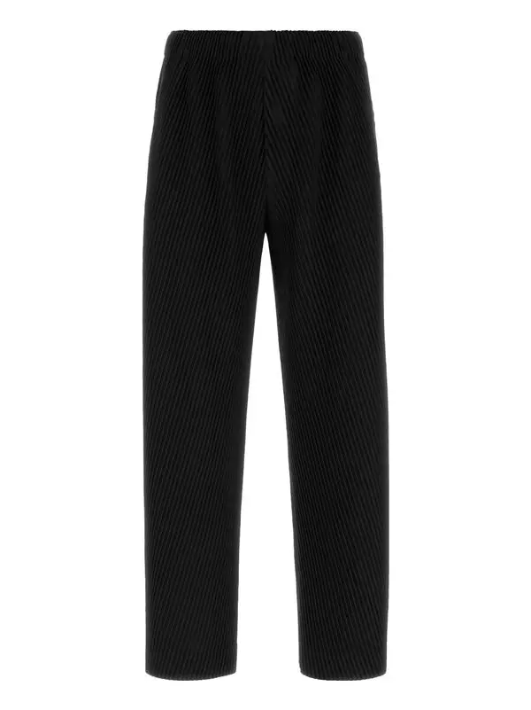 Issey Miyake Homme Plissé Slash Pleated Pants - Black