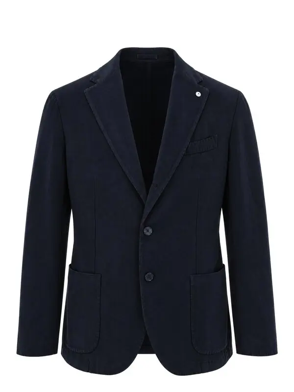 L.B.M. 1911 L. B.m. 1911 Tailored Single-breasted Blazer Jacket - Blu