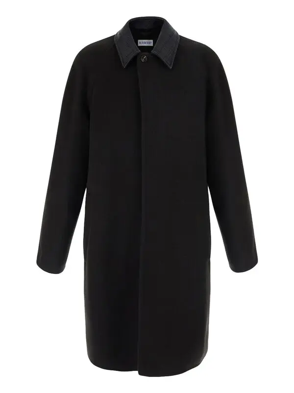 Burberry Cashmere Jacket With Notched Revers And Front Button Closure - Brown