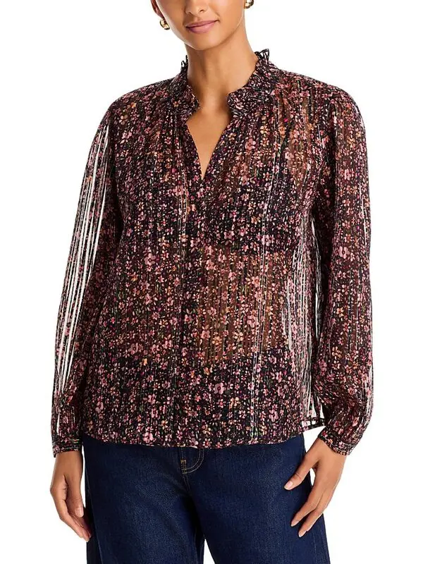 Velvet By Graham & Spencer Cynthia07 Floral Print Blouse - Multi