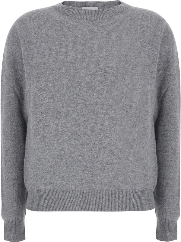 SOLOCASCMIR Tech Fabric High Neck Long Sleeve Top For - Grey