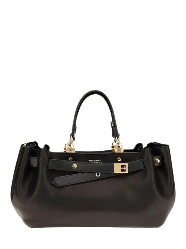 Balenciaga Fan Carryall Mini Tote - Black