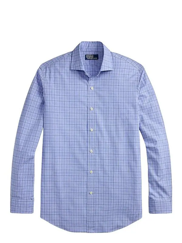Polo Ralph Lauren Classic Fit Checked Poplin Shirt - White Blue Multi