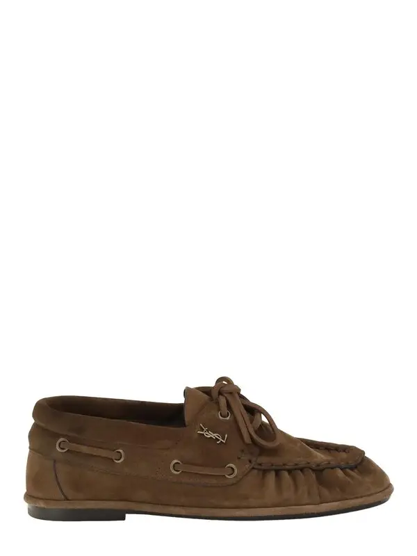 Saint Laurent Suede Loafers - Brown