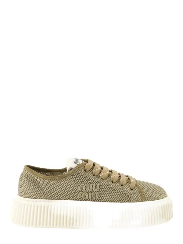 Miu Miu Mesh Platform Sneakers - No