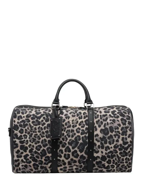 Liu Jo Animalier Print Duffle Bag - Black
