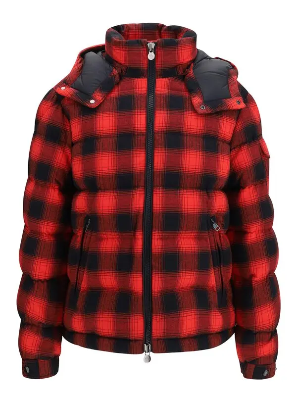 Moncler Airor Down Jacket With Hood - Red