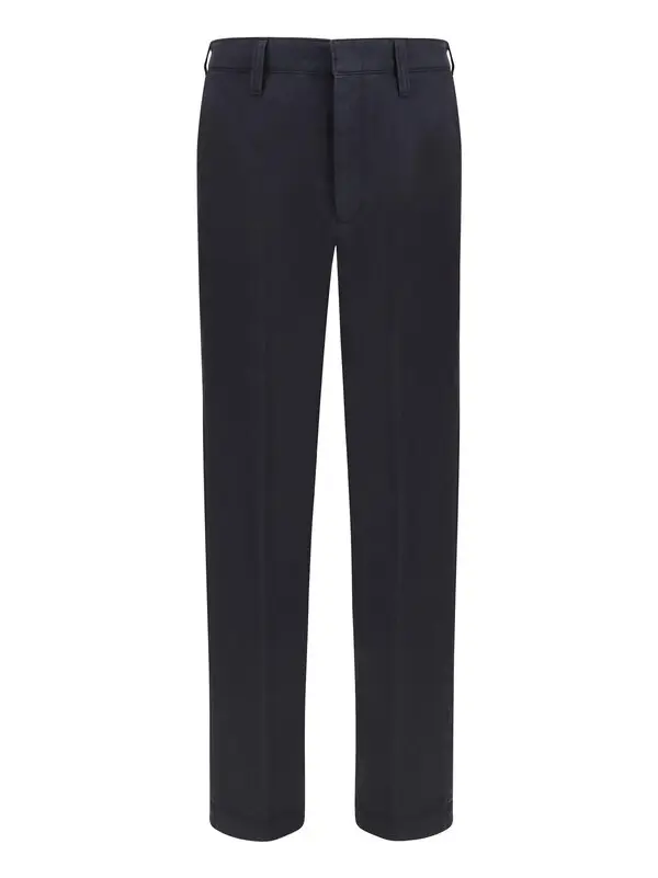 Prada Garment Dyed Cotton Pants - Blue