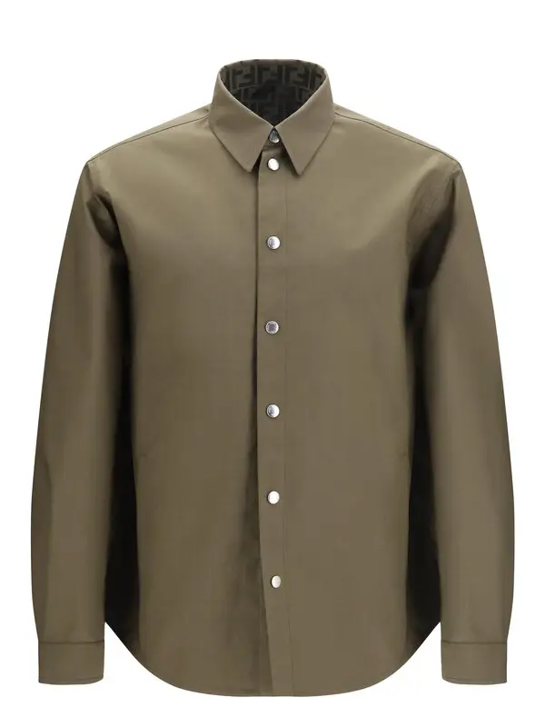 Fendi Mackintosh Fabric Blouson Jacket - Green