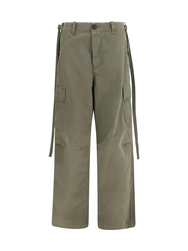 Fendi Cotton Cargo Pants - Green