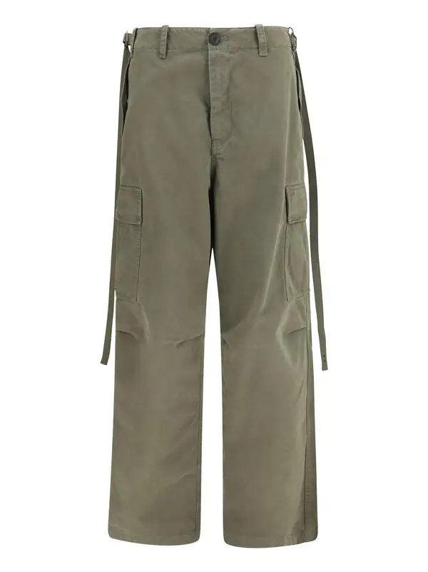 Fendi Cotton Cargo Pants - Green
