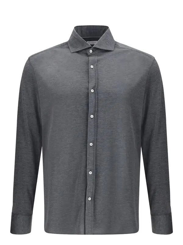 Brunello Cucinelli Silk Shirt - Gray