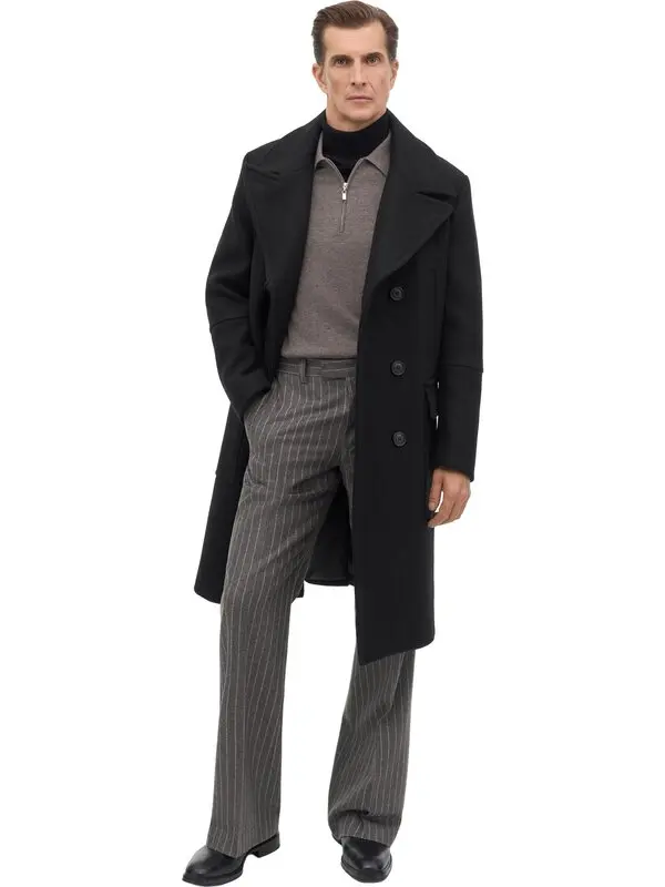 Tiger Of Sweden Mauro Double-breasted Coat - Black