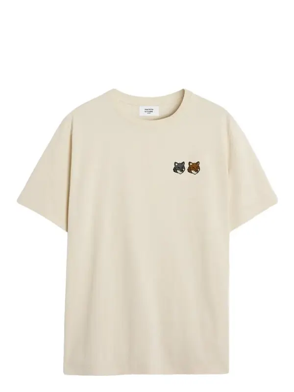 Maison Kitsuné Double Fox Head Comfort T-shirt - Latte