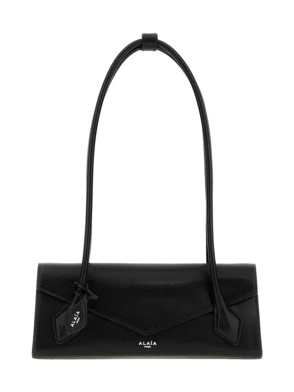 Alaïa Alai�a Le Teckel Sheepskin Leather Shoulder Bag With Flap Closure - Black