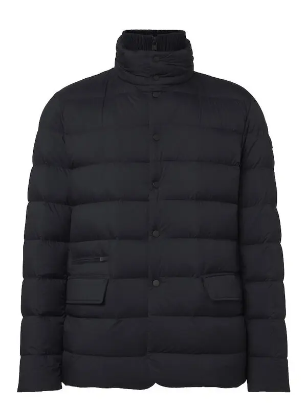 Moncler Elarune Hooded Down Jacket - Blue