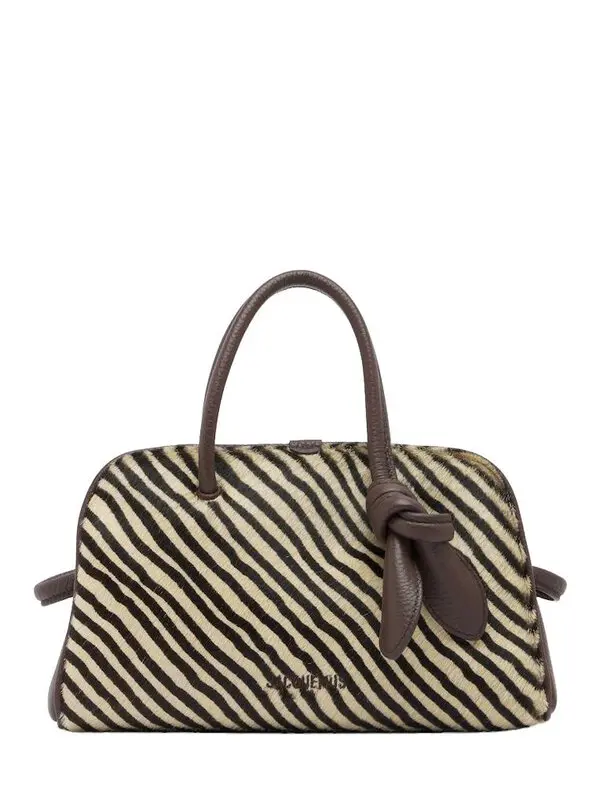 Jacquemus Turismo Small Calf Hair Bowling Bag - Multicoloured