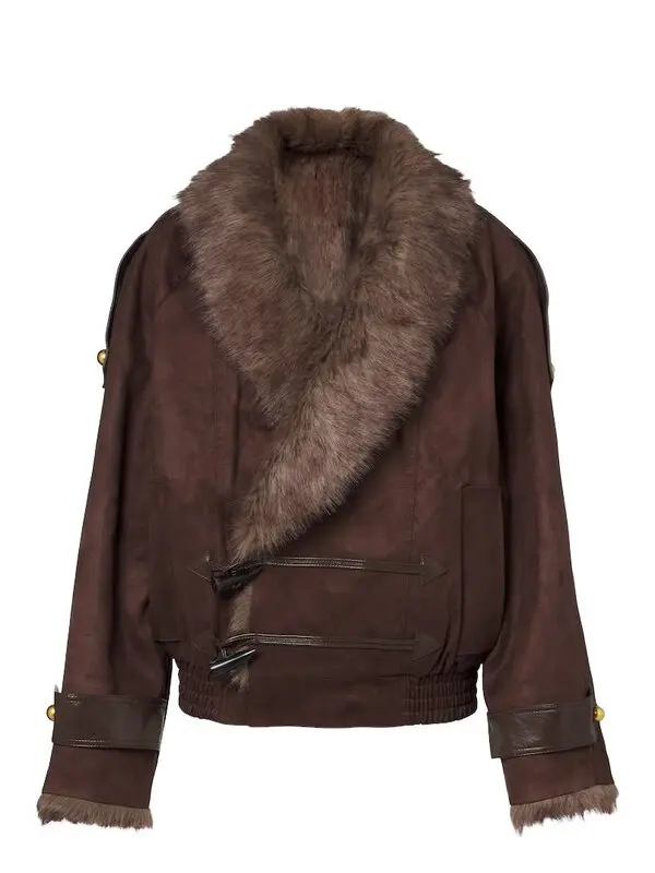 XU ZHI Double-breasted Jacket - Brown