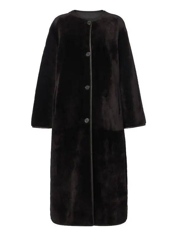 ARMA Rilana Reversible Shearling Coat - Brown