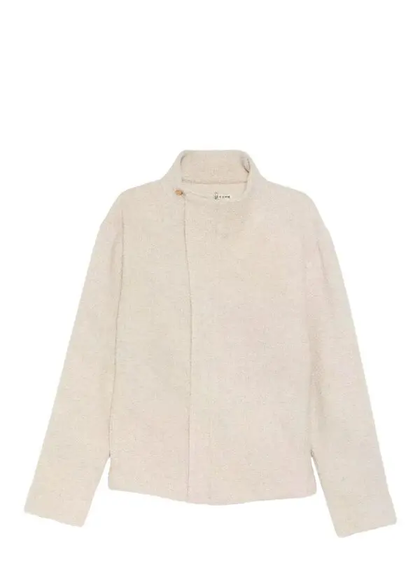 YOUNG N SANG Zip-up Boucle Jacket - Neutrals