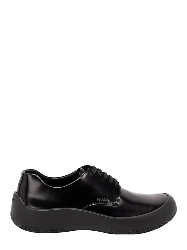 Prada Brushed Leather Laced Shoes - Multicolor