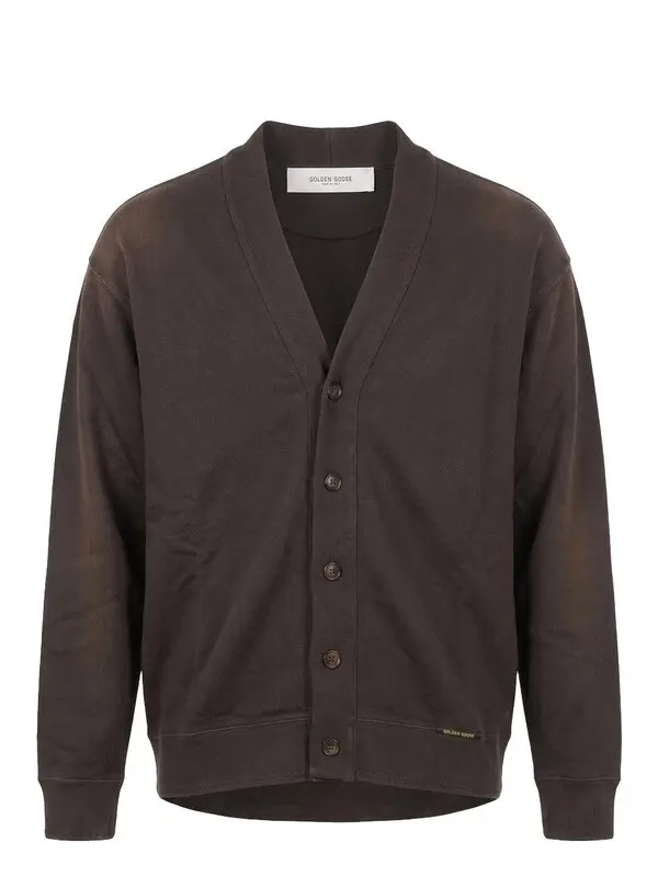 GOLDEN GOOSE Garment Dyed Cardigan - Multicolor