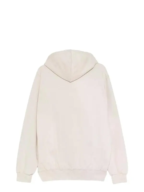 DOUBLET Embossed-logo Drawstring Hoodie - Neutrals
