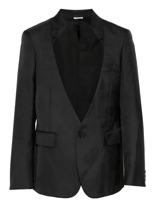 Comme Des Garçons Cut-out Single-breasted Blazer - Black