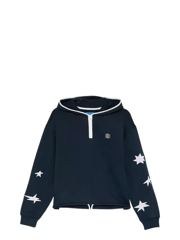 AGNES B. Star Hoodie - Blue