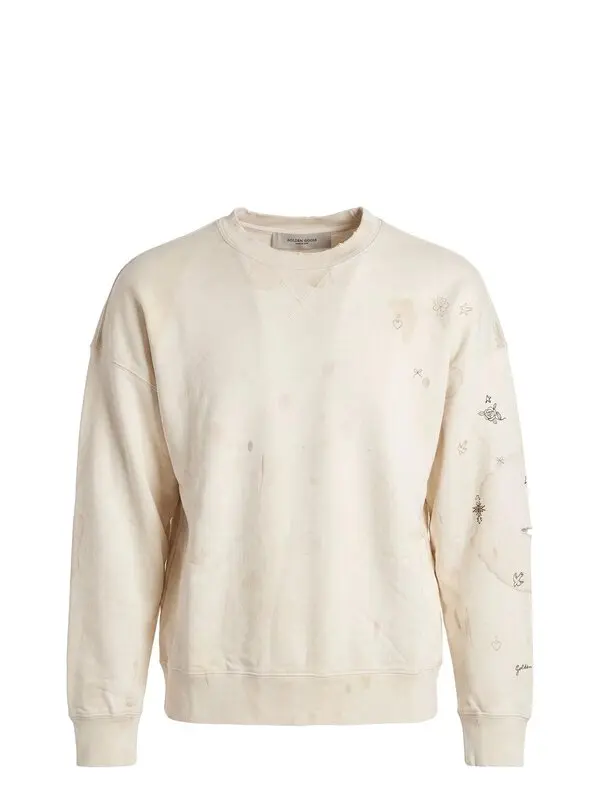 GOLDEN GOOSE Vintage Treatment Sweatshirt - Multicolor